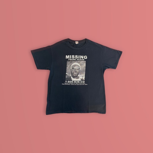 Kin Co. | Shirts | Frank Ocean Missing Tee Large Black | Poshmark